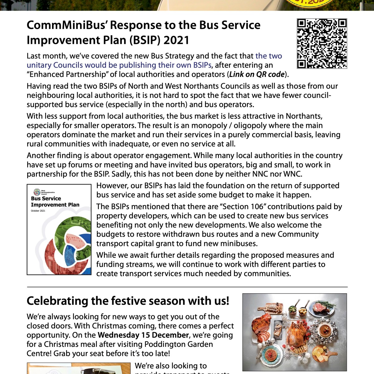 Newsletter (November 2021) – Our comment on the Bus Service Improvement ...